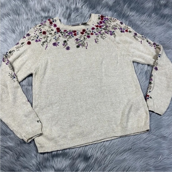 Classic Elements | Sweaters | Vintage 9s Classic Elements Knit Floral ...